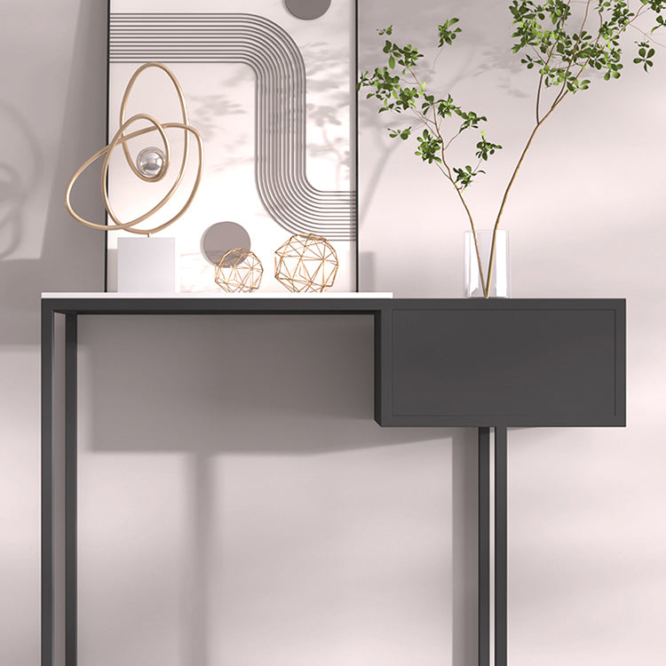 12 inch Wide Modern Accent Table Rectangle Shape Console Table for Hall